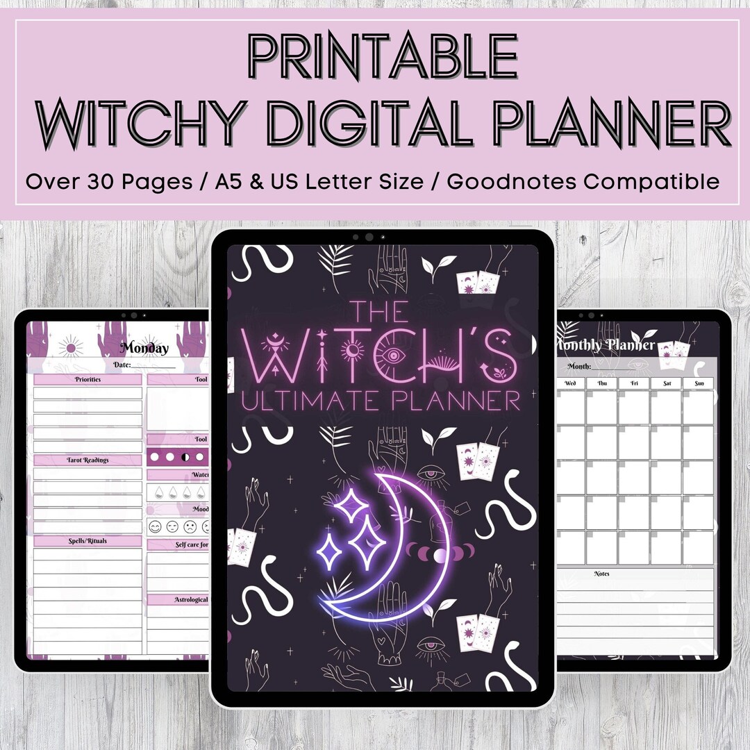 Witchy Digital Planner | Witch's Ultimate Planner | Witch Printables ...