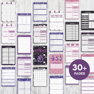 Witchy Printable Planner | Witch's Ultimate Planner | Witch Printables ...