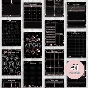 Dark Mode Witchy Digital Planner | Celestial Themed Witch's Ultimate ...