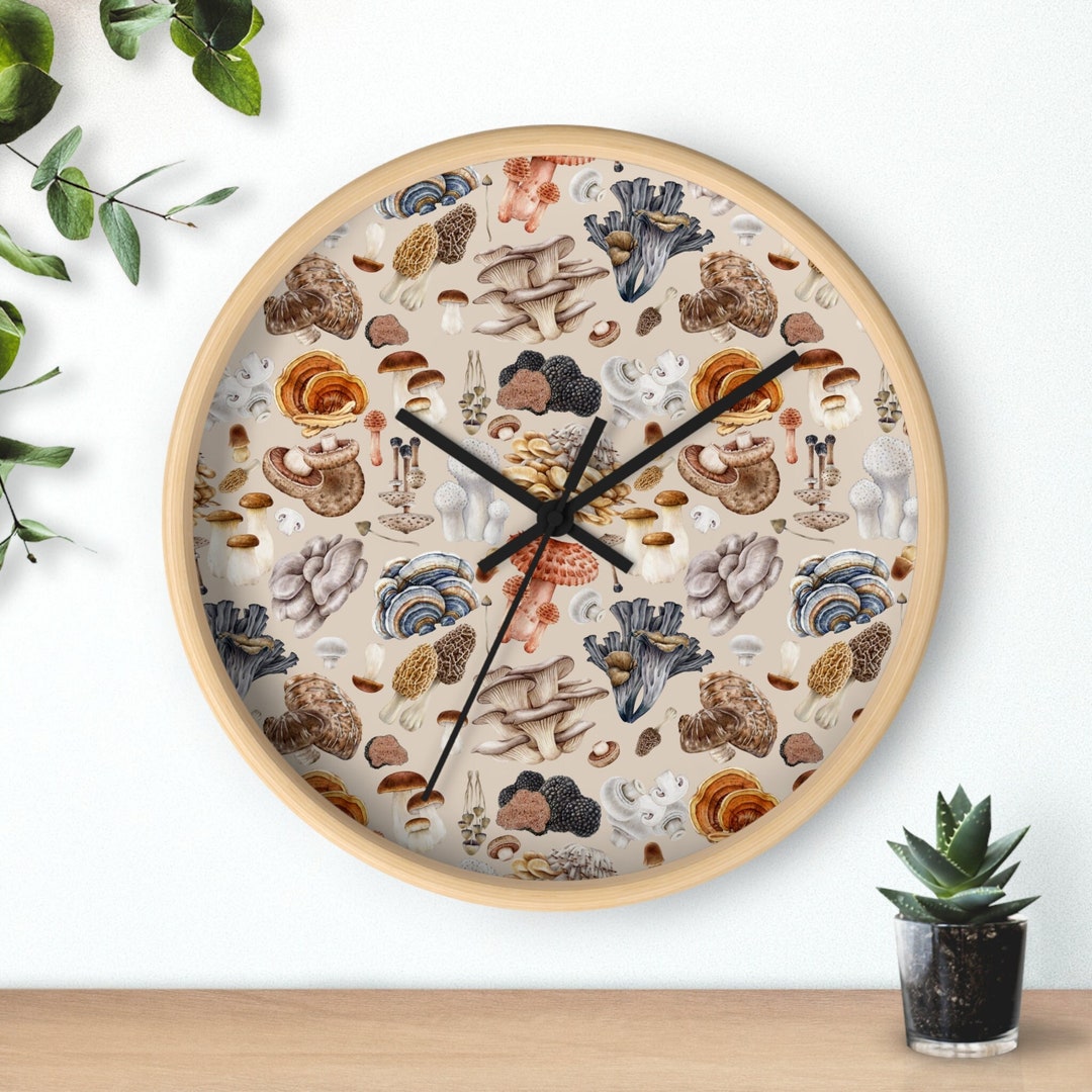 Cottagecore Mushroom Wall Clock Forestcore Home Decor - Etsy