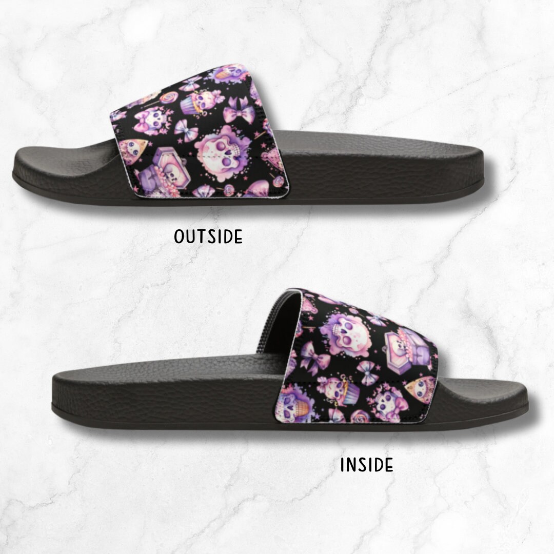 Pastel Goth Candy Women's Slide Sandals Gothic Shoes - Etsy