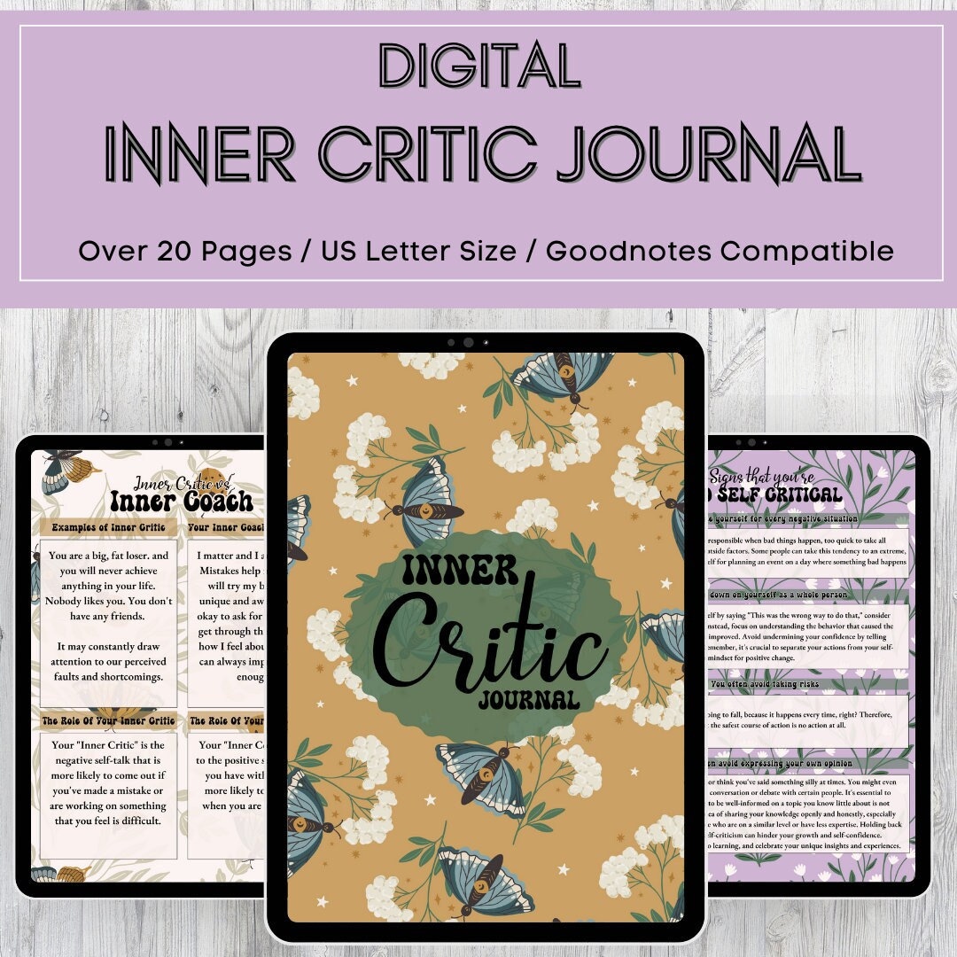 Inner Critic Journal Printable | Witchy Planner | Healing Journal ...