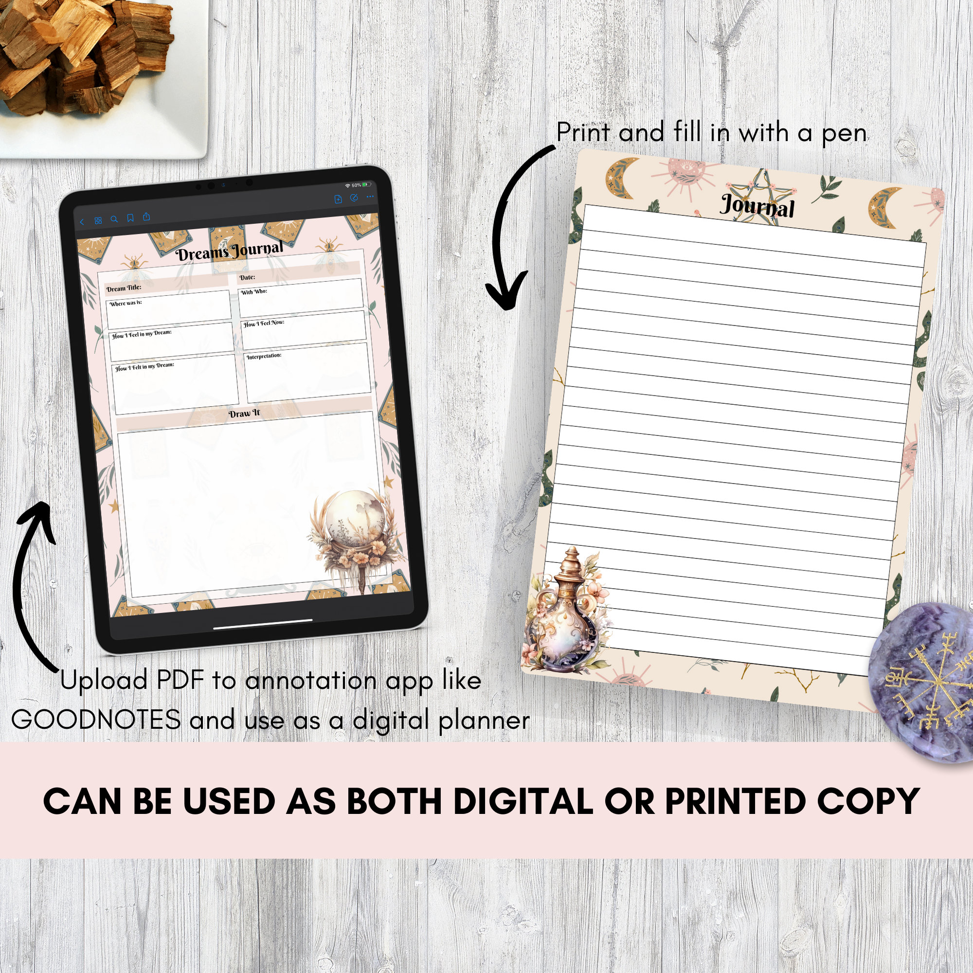 Witch's Planner Printable Boho Witch's Ultimate - Etsy