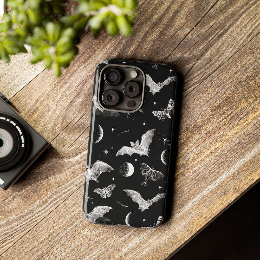 Bats& Moths Phone Case for Iphone, Galaxy, Pixel Phones Witchy Phone ...