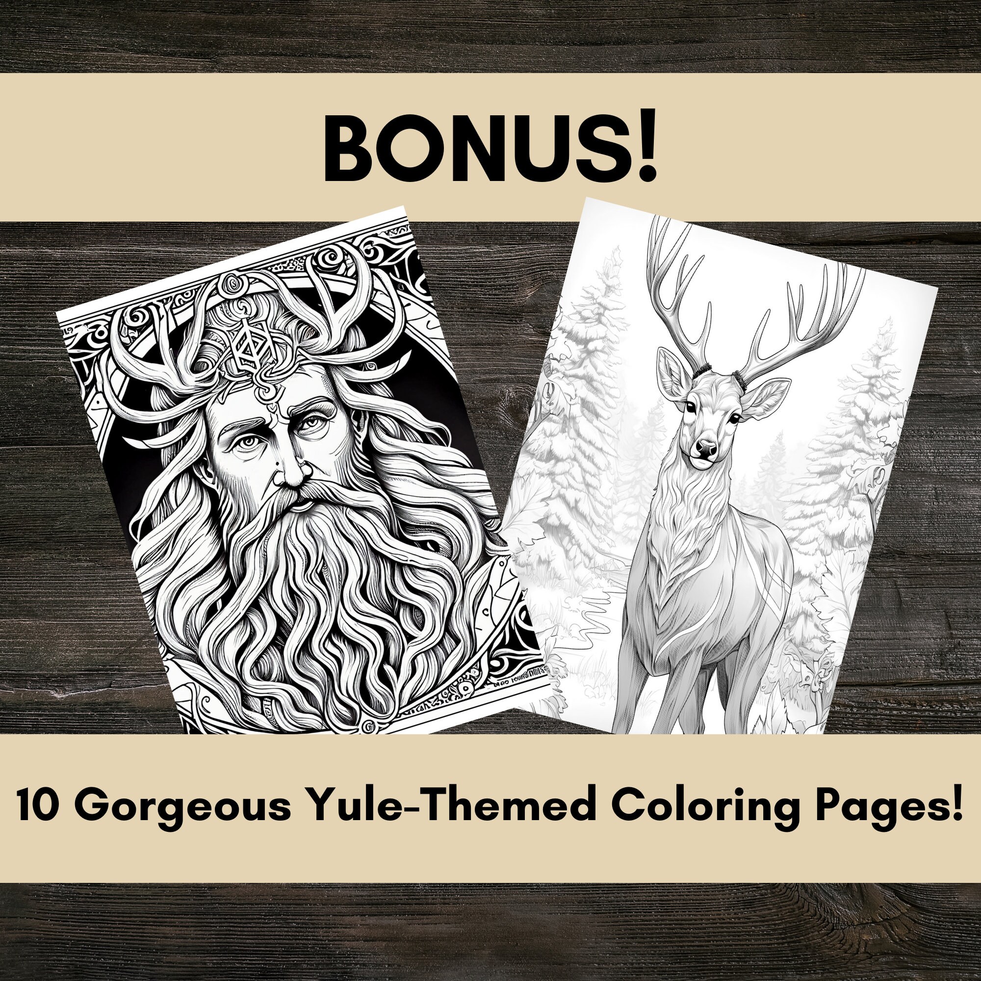 Yule Book of Shadows Pages Digital Download Yule Planner for - Etsy