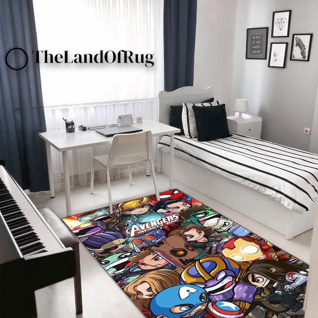 Marvel,marvel Characters Rug,fantastic Rug,kids Room Rug,minimalist Rug ...