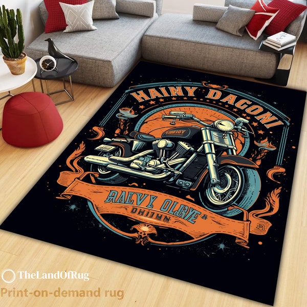 Motorcycle Rug - Etsy