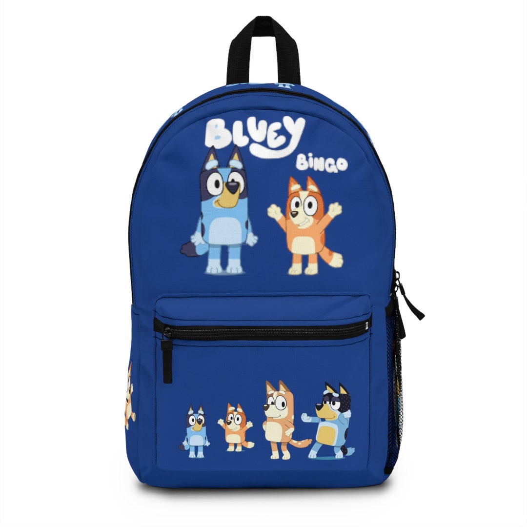 Bluey and Bingo Backpack Children's Book Bag Cartoon - Etsy