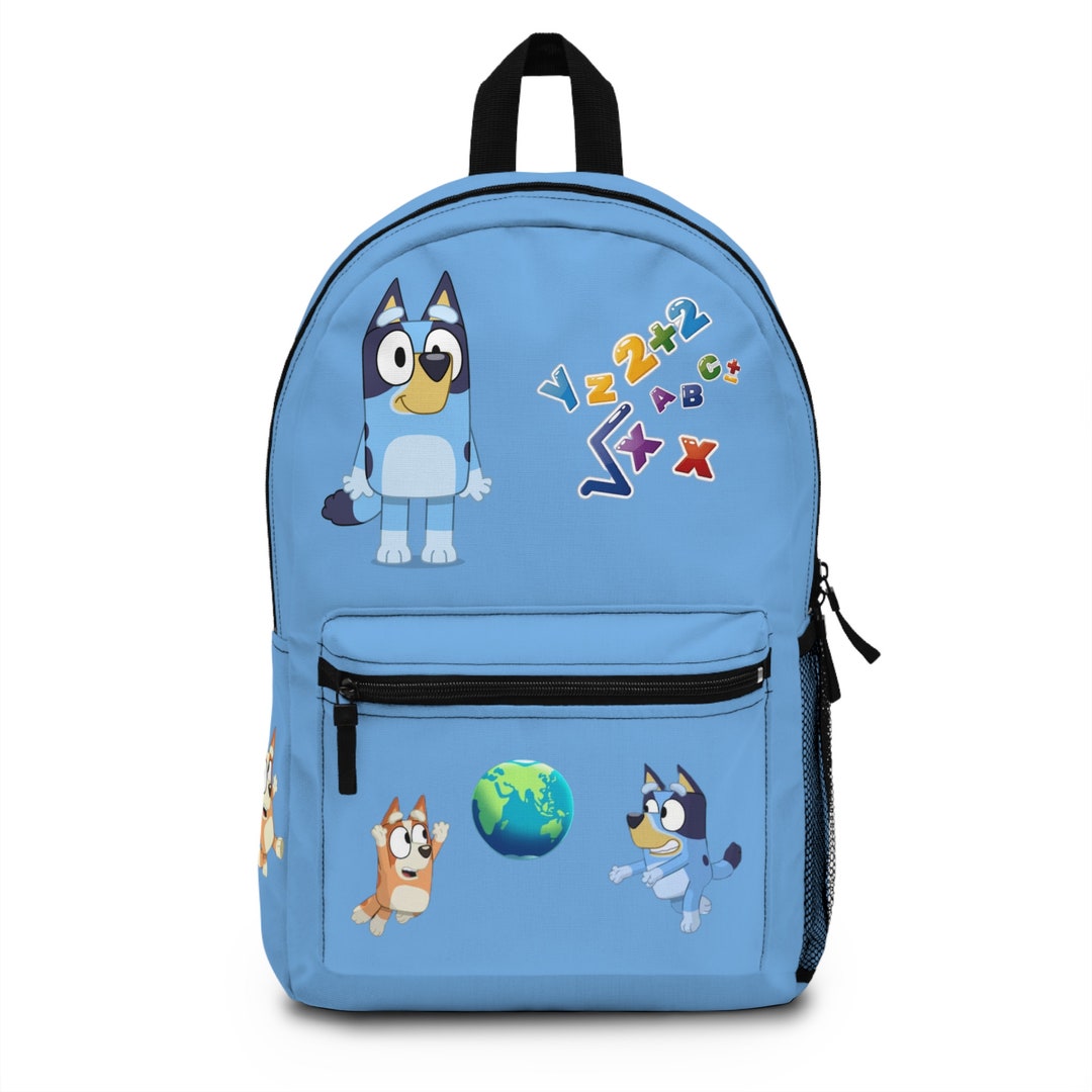 Bluey and Bingo Backpack, Children's Book Bag, Cartoon Character Bag ...