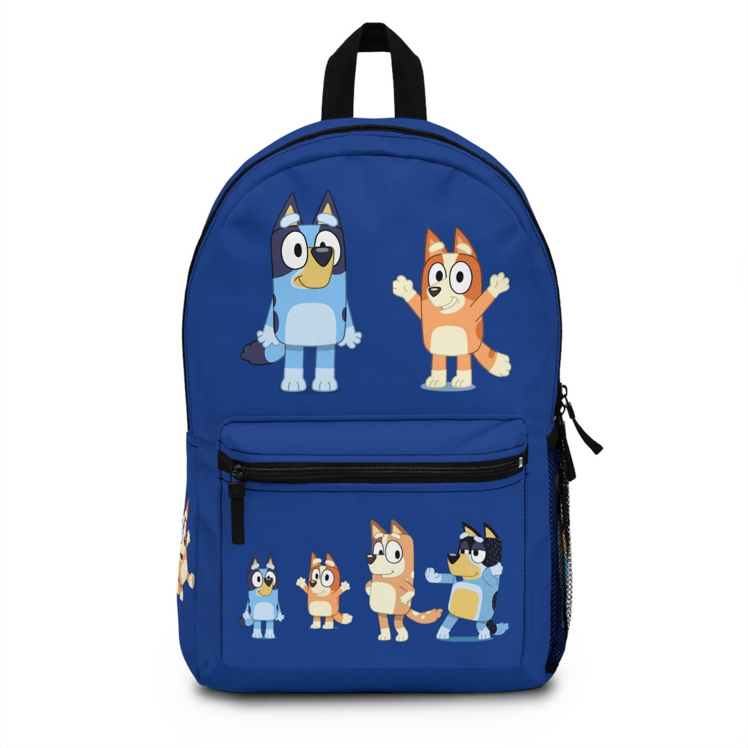 Bluey and Bingo Backpack, Children's Book Bag, Cartoon Character Bag ...