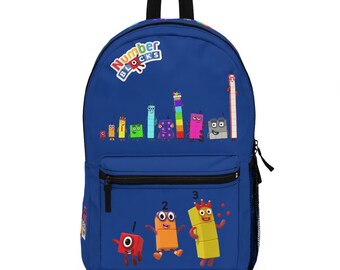 Numberblocks School Backpack 8 Color Options - Etsy
