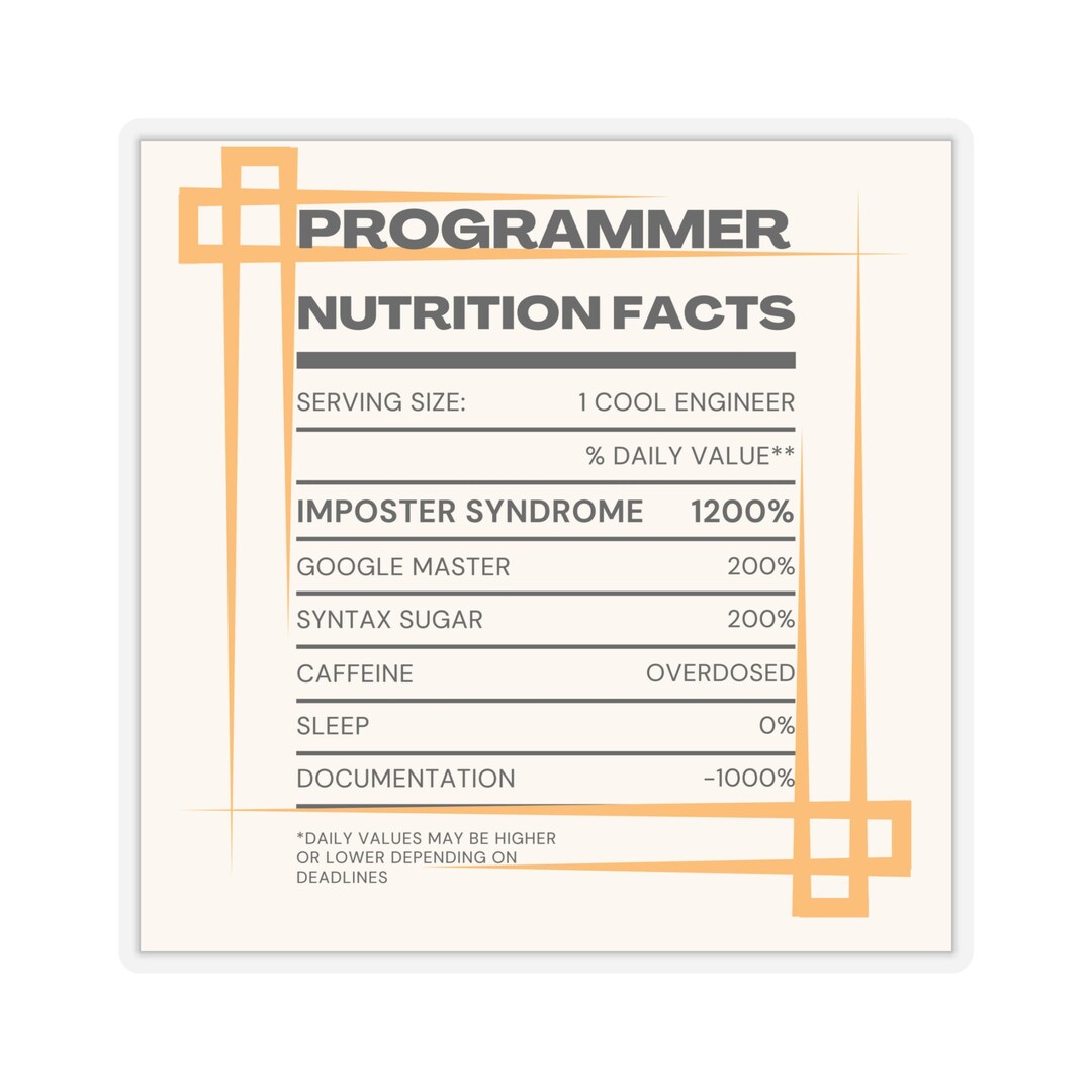 Programmer Sticker Software Engineer Developer Debug Laptop Sticker T Etsy 