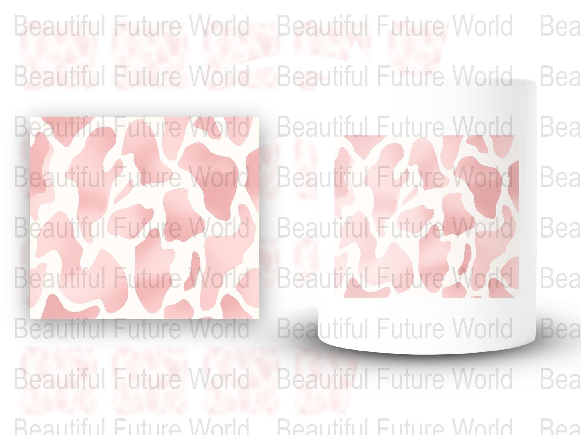 Pastel Pink and White Cow Print Digital File Cow Printable - Etsy