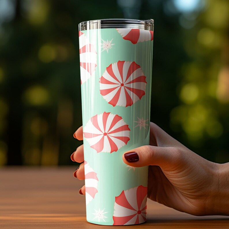 Christmas Seamless Tumbler Wrap Pattern Design Bundle of 21 Pngs ...