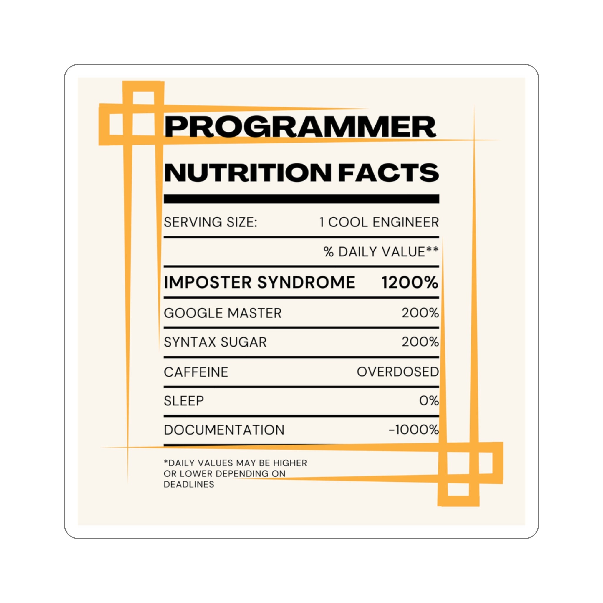 Programmer Sticker Software Engineer Developer Debug Laptop Sticker ...