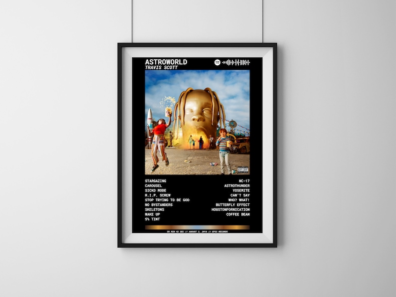 Travis Scott ASTROWORLD Album Poster Bundle Digital - Etsy