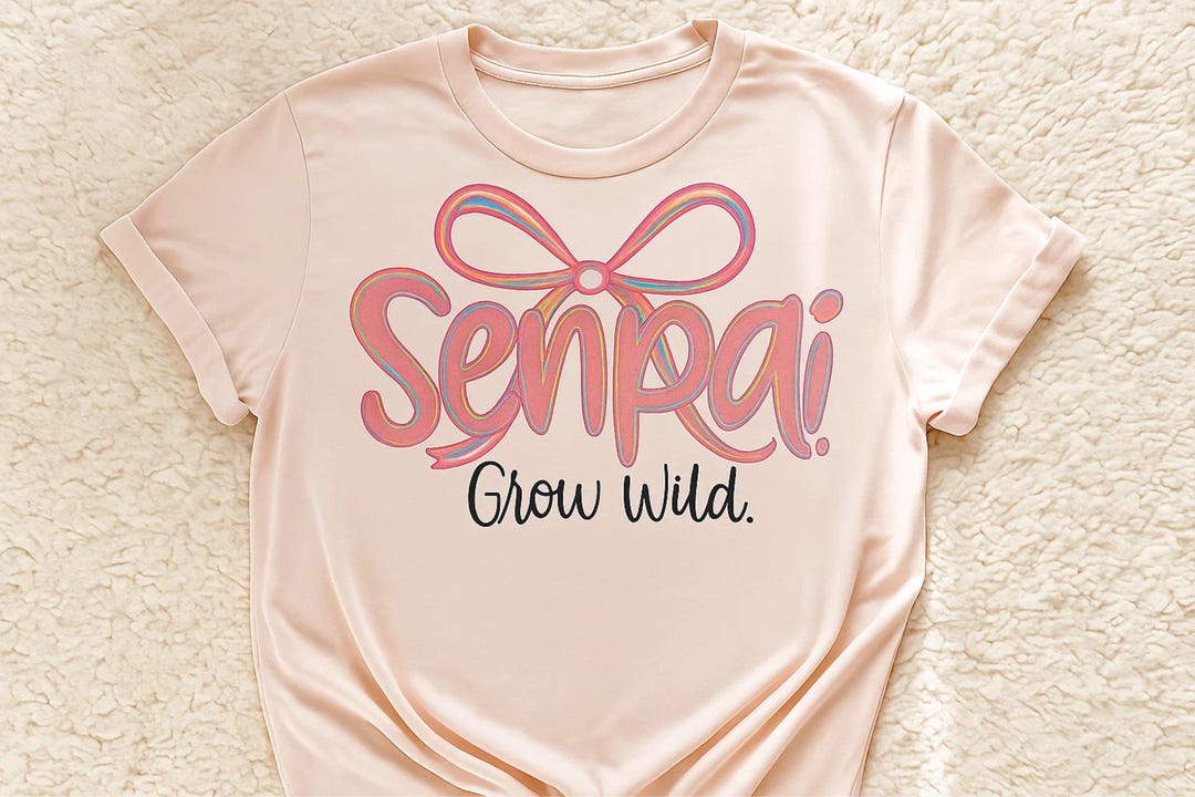 Senpai Grow Wild Smiley Face Fall Printable | Floral Anime Aesthetic ...