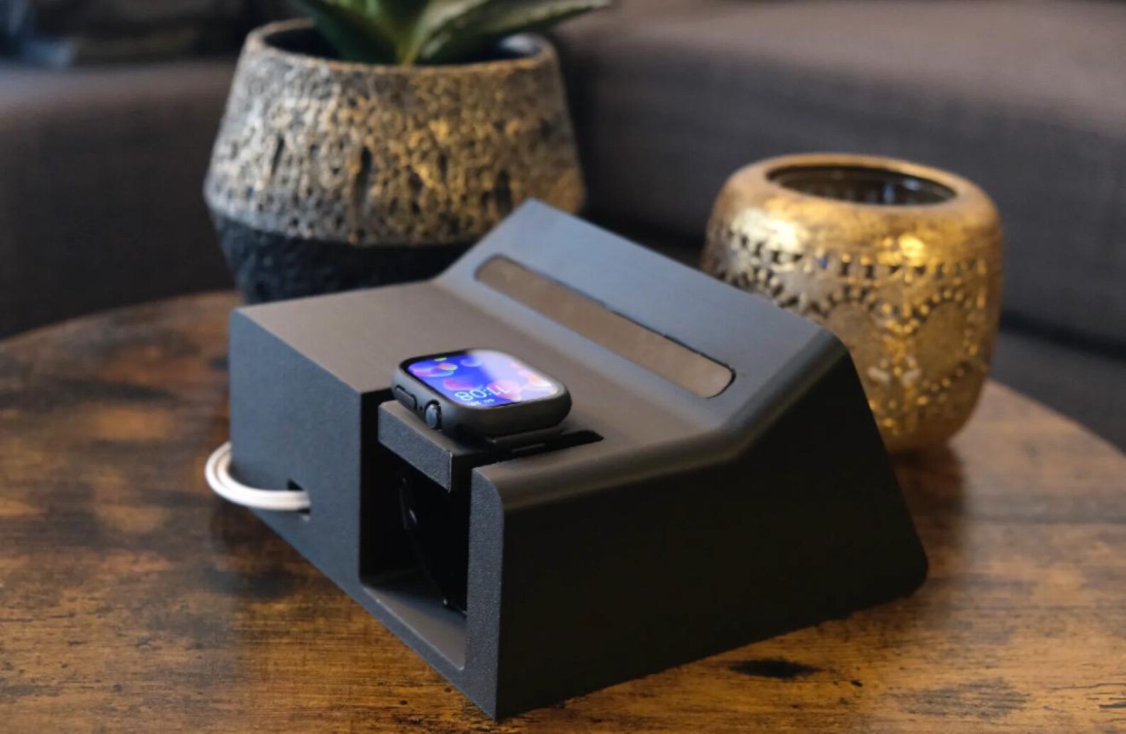 Magsafe Nightstand Dock: Sleek 2-in-1 iPhone and Apple Watch Charger - Etsy