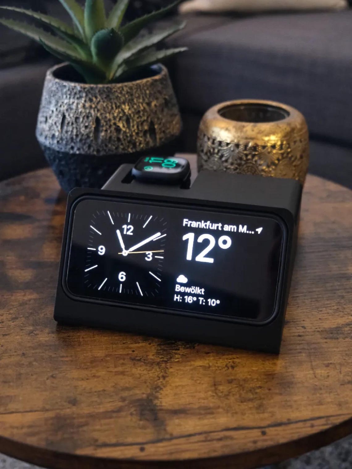 Magsafe Nightstand Dock: Sleek 2-in-1 iPhone and Apple Watch Charger - Etsy