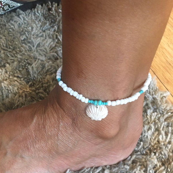 Silver Seashell Bracelet - Etsy