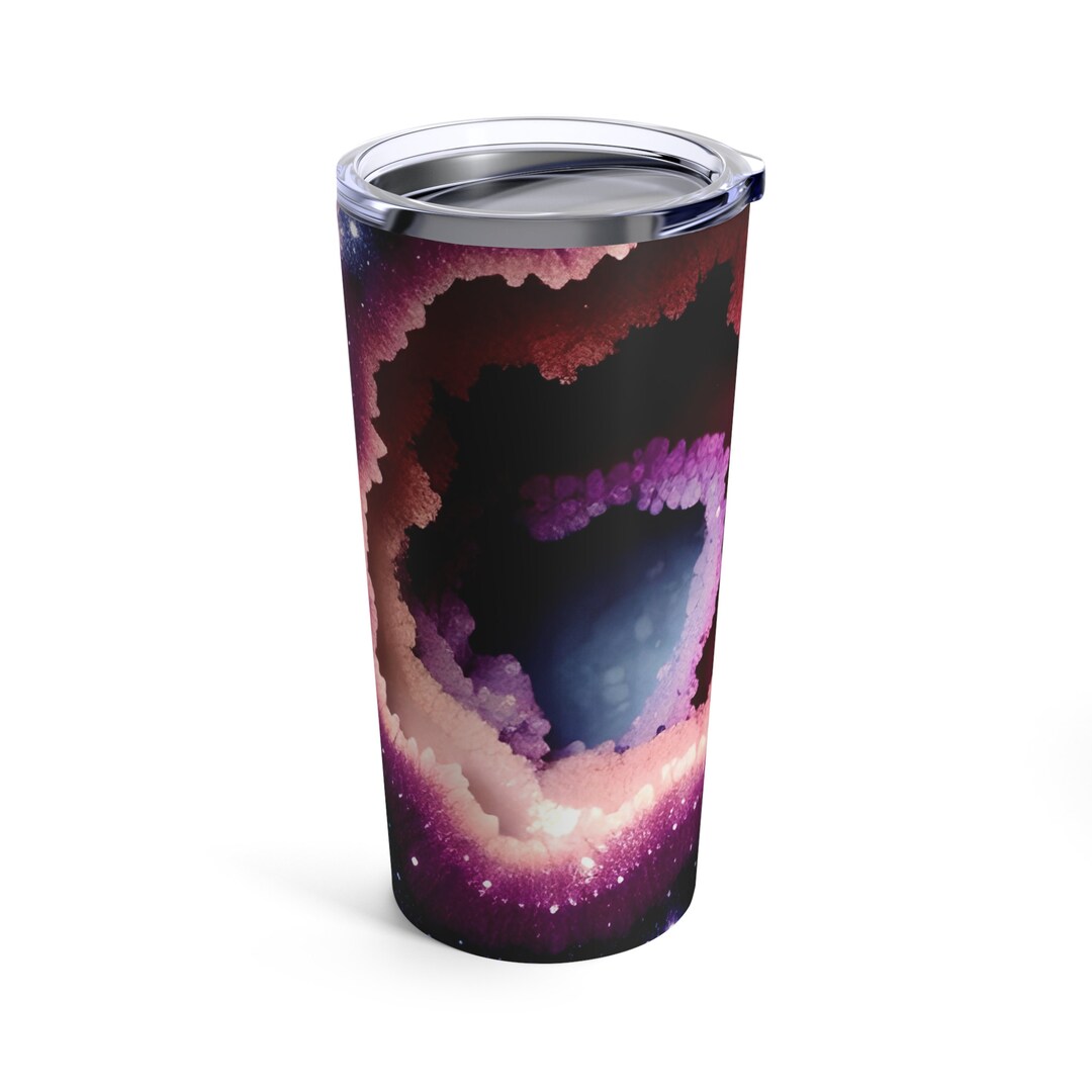 20oz Purple Geode Tumbler, Drink Tumbler, Coffee Tumbler, Hot and Cold ...