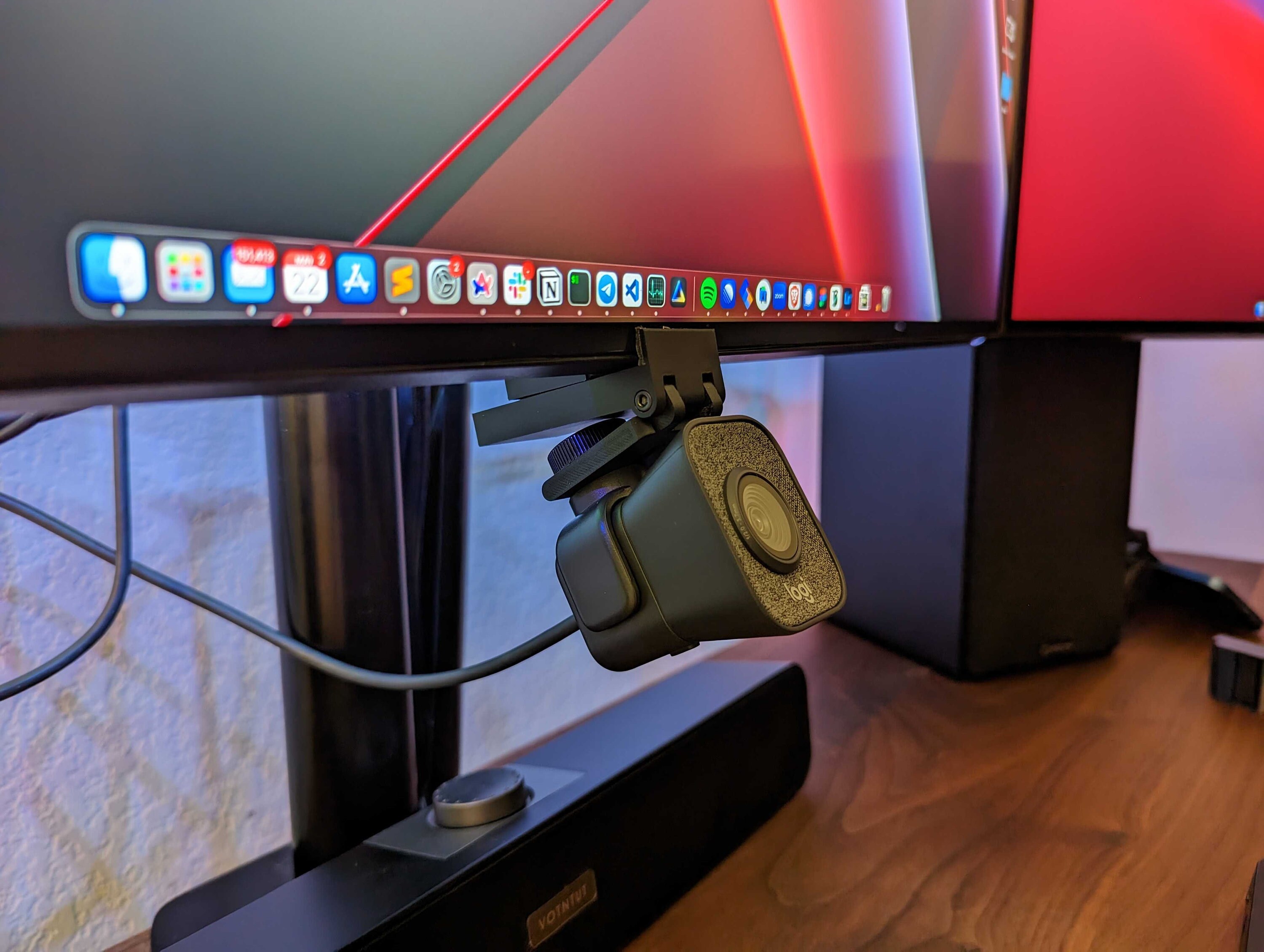 Calibra Monitor Clip Universal Webcam Mount Compatible With Logitech