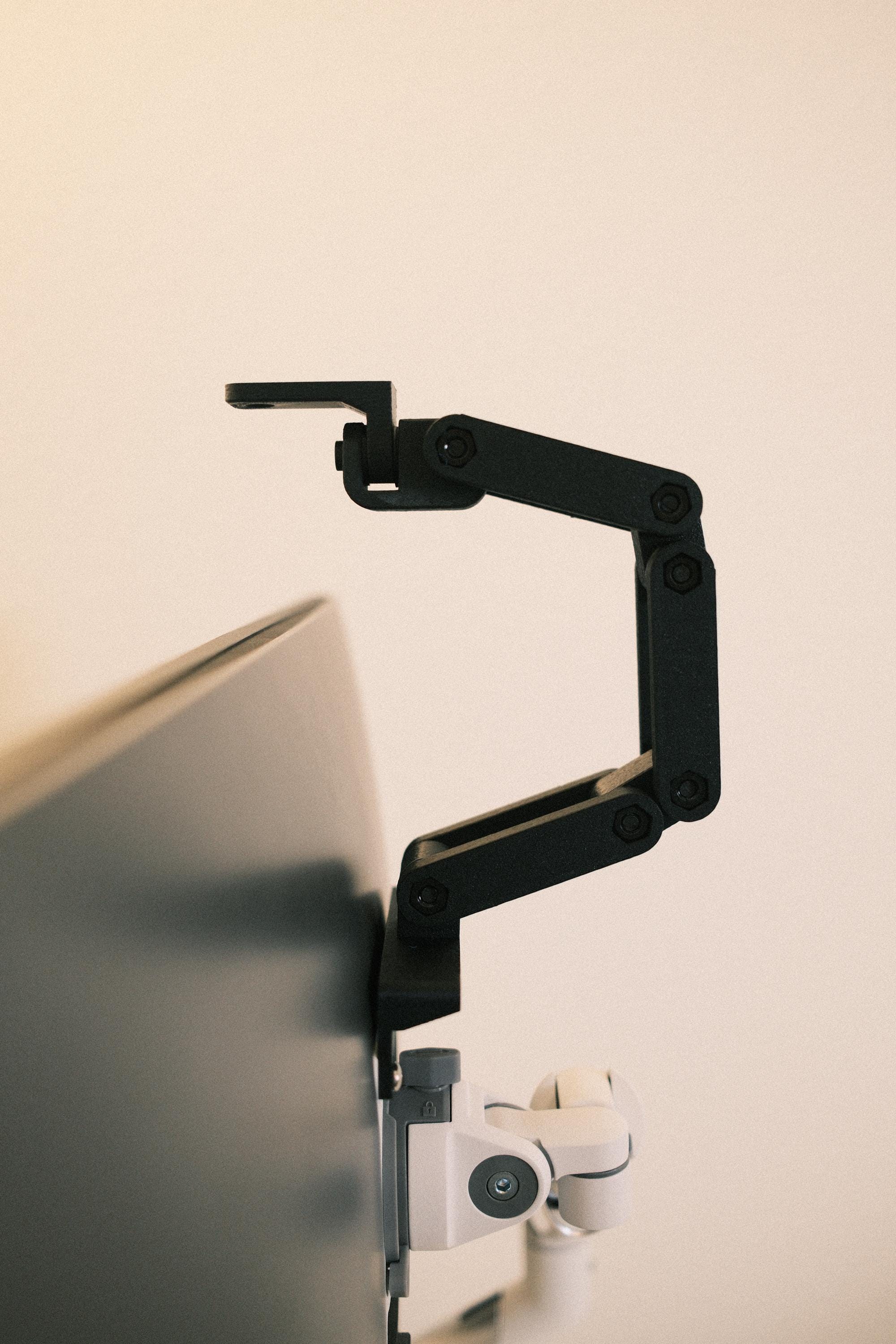Monitor-mounted Arm for Webcam, Light, Mic | VESA + 3M | Folds Flat ...