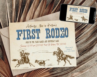 How the West Was ONE - Western First Birthday Party Invitation - Etsy