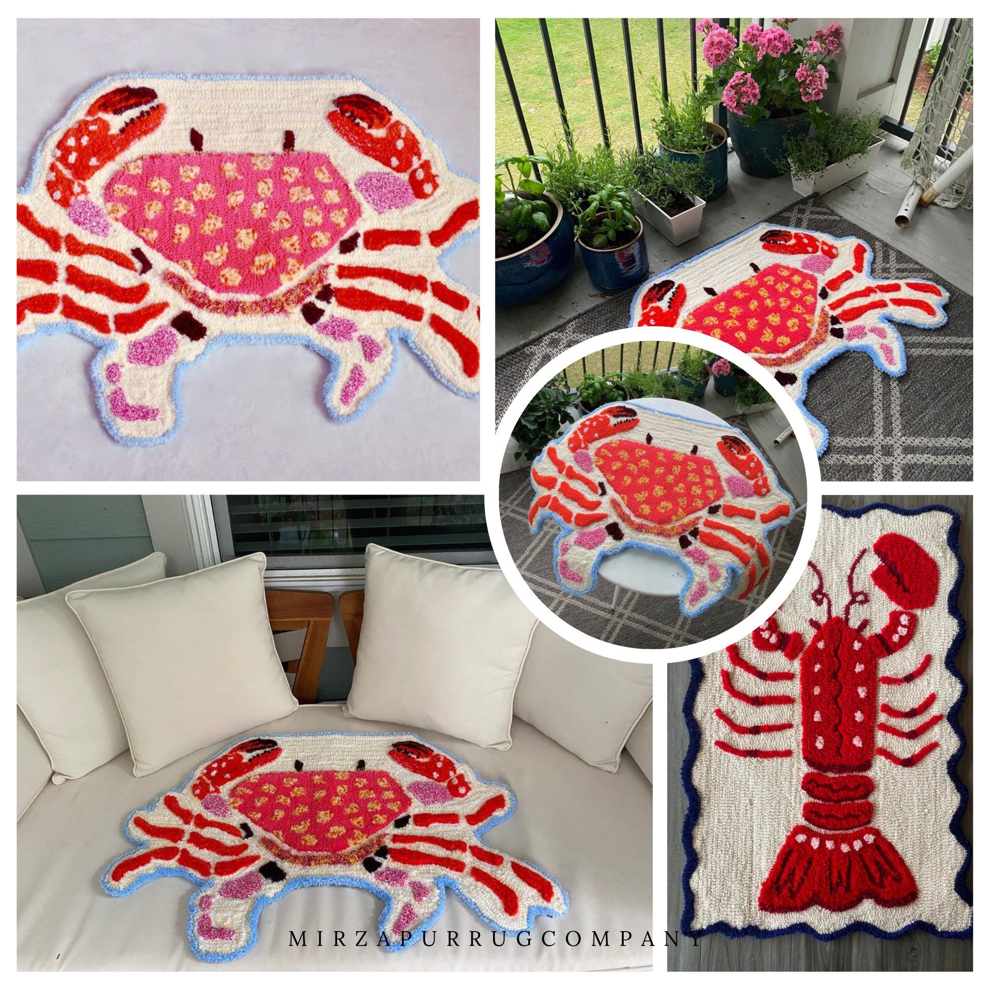 Hand Tufted Rug, Fisherman Aesthetic Decor Rug Art, Wall Art Decor ...