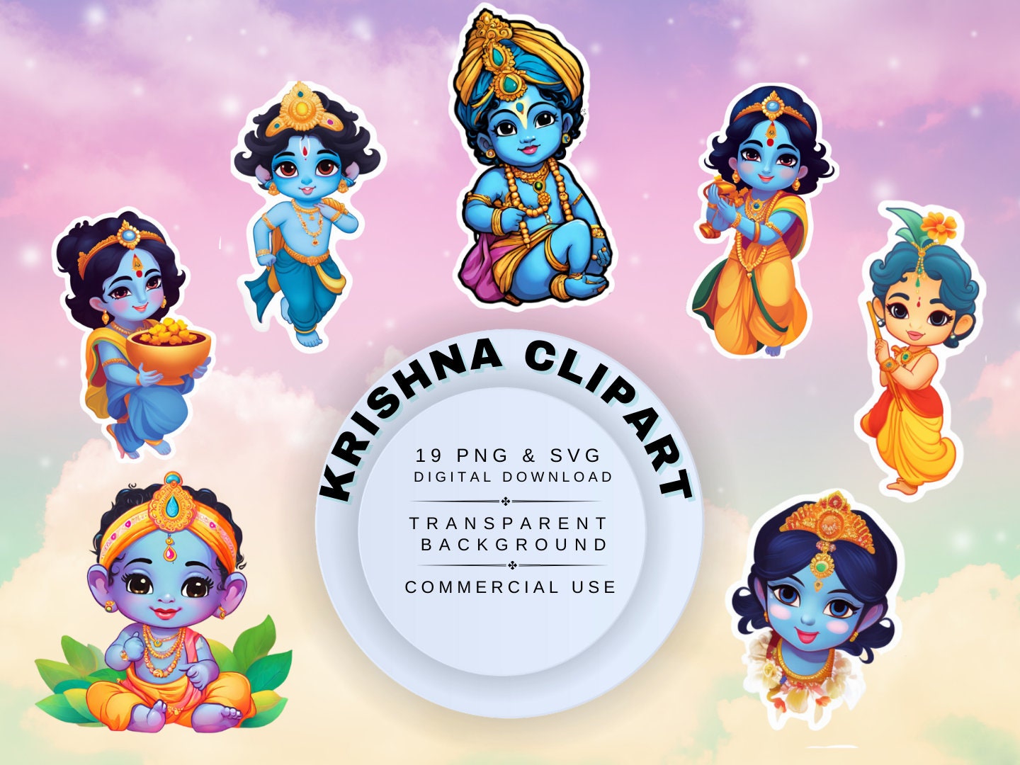 Baby Krishna Clipart