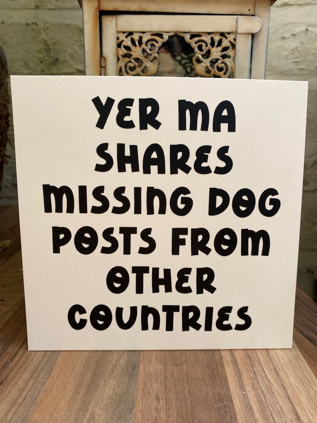 Scouse Card - Yer Ma Shares Missing Dogs Posts From Other Countries - Etsy