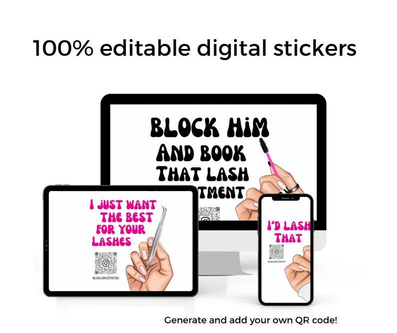 Lash Stickers - Etsy