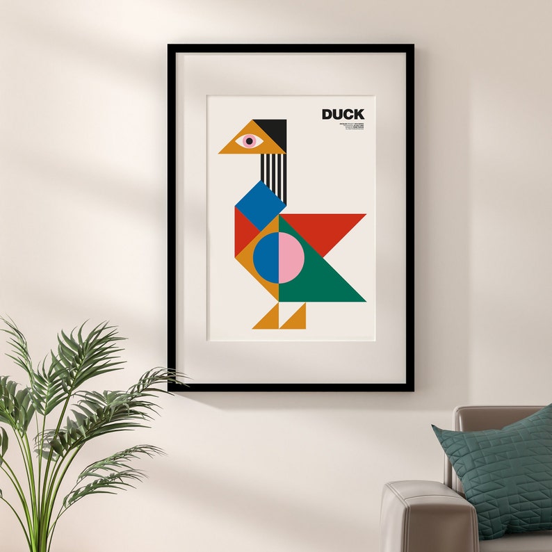 Set of 3 Kids Posters, Wall Art, Modern Decor Bauhaus, Digital Print ...