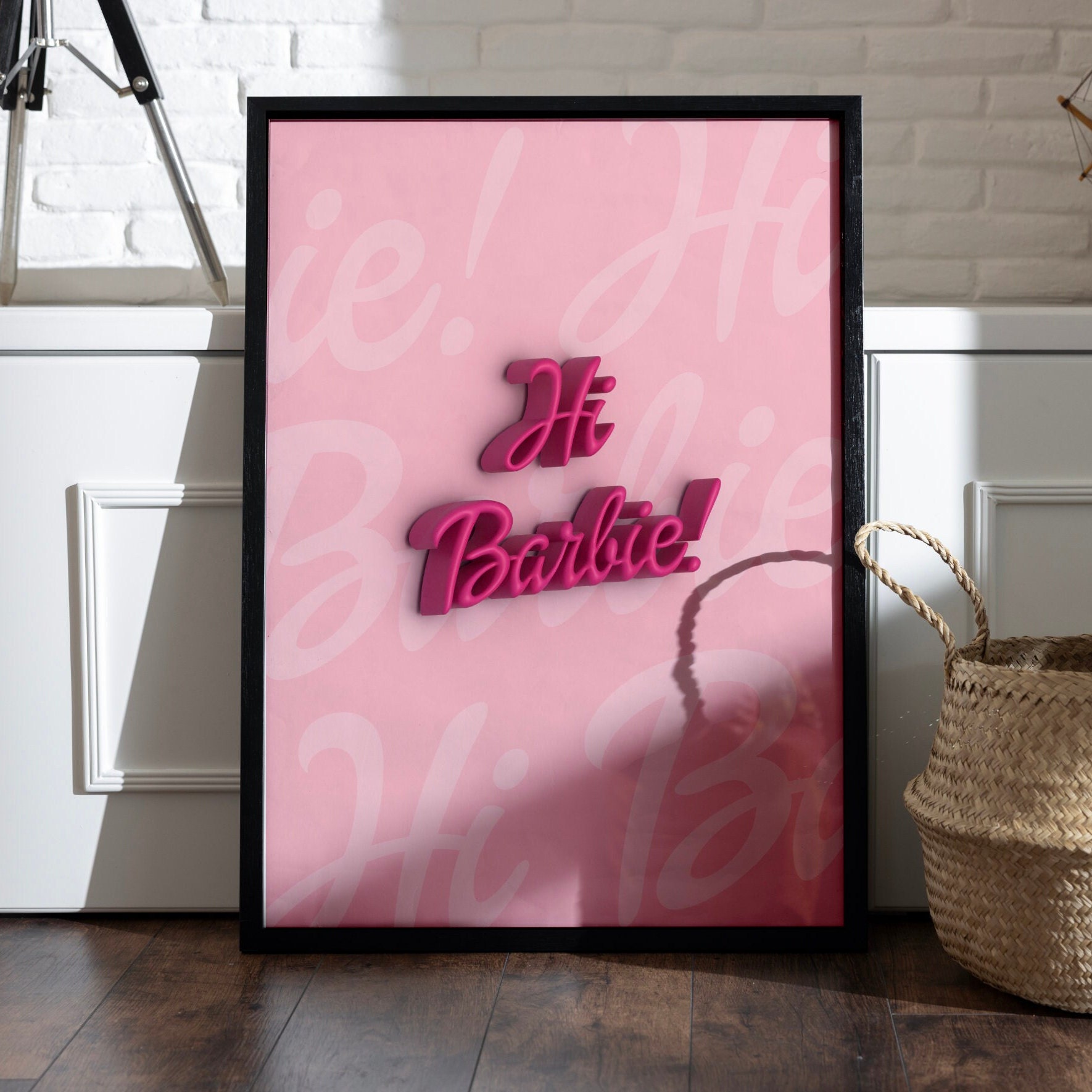 Hi Barbie, Hi Ken, Barbie Poster, Set of 2 Barbie Digital Print, Barbie ...