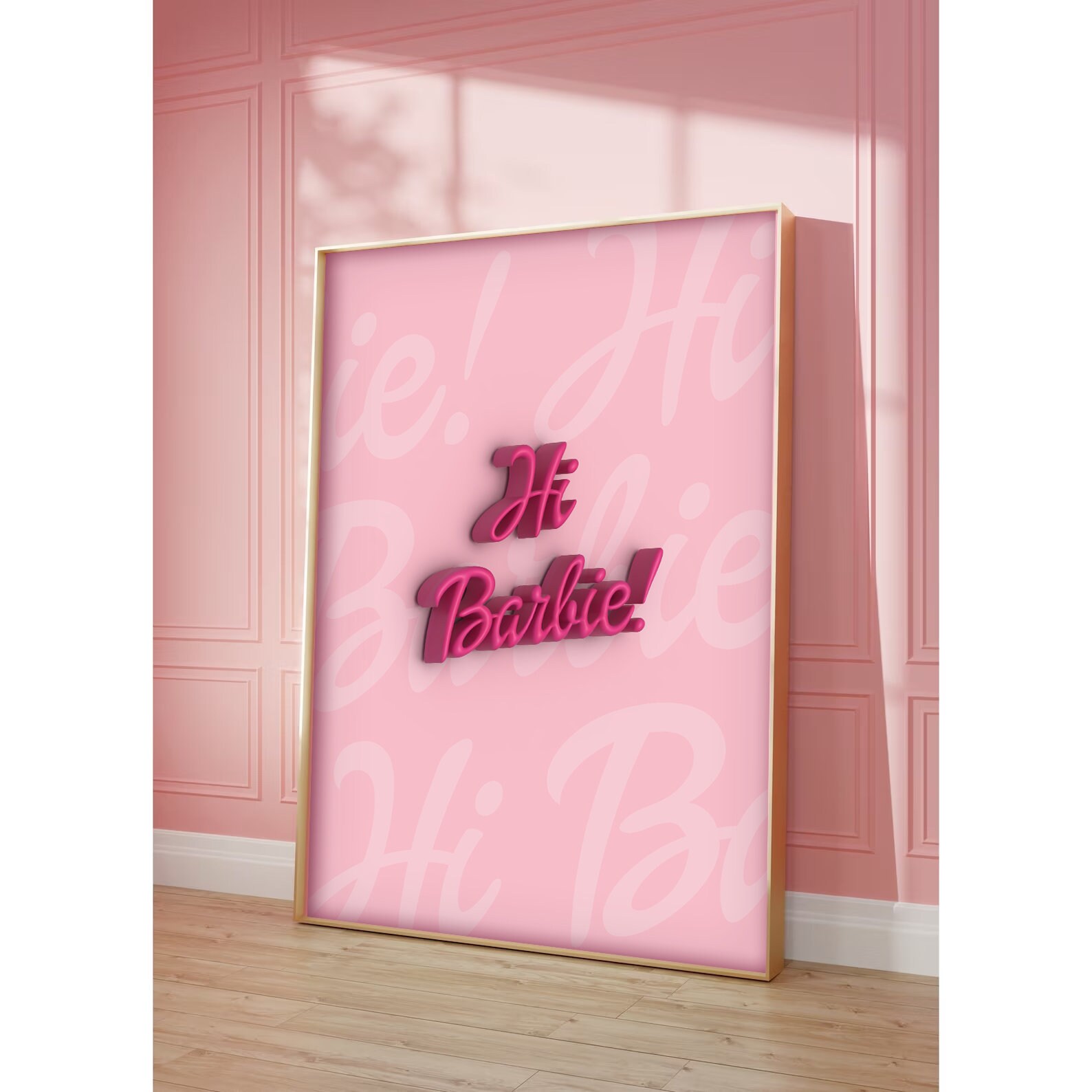Hi Barbie Hi Ken Barbie Poster Set of 2 Barbie Digital - Etsy