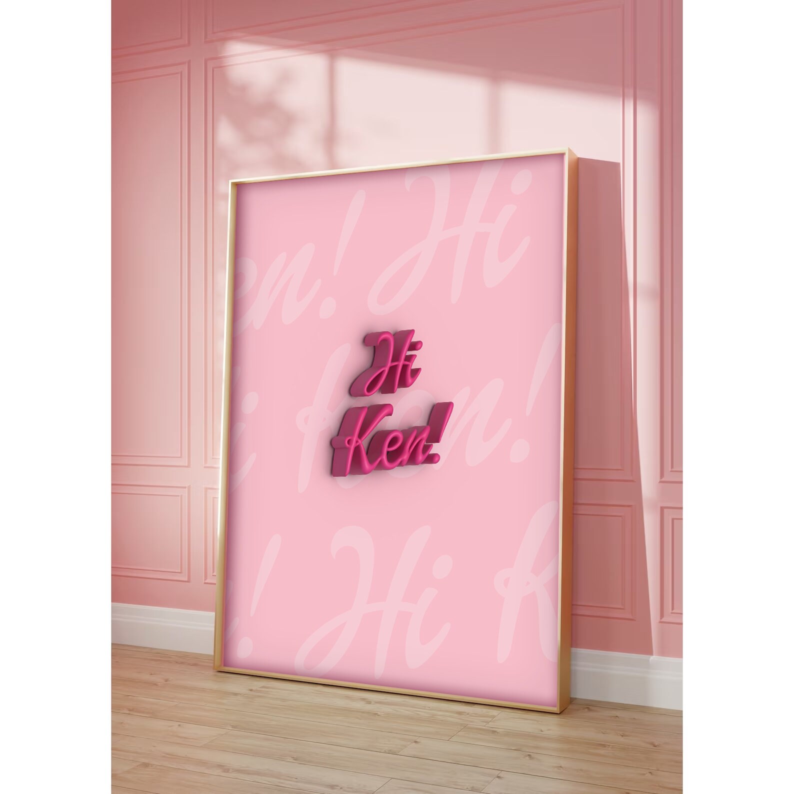 Hi Barbie Hi Ken Barbie Poster Set of 2 Barbie Digital - Etsy