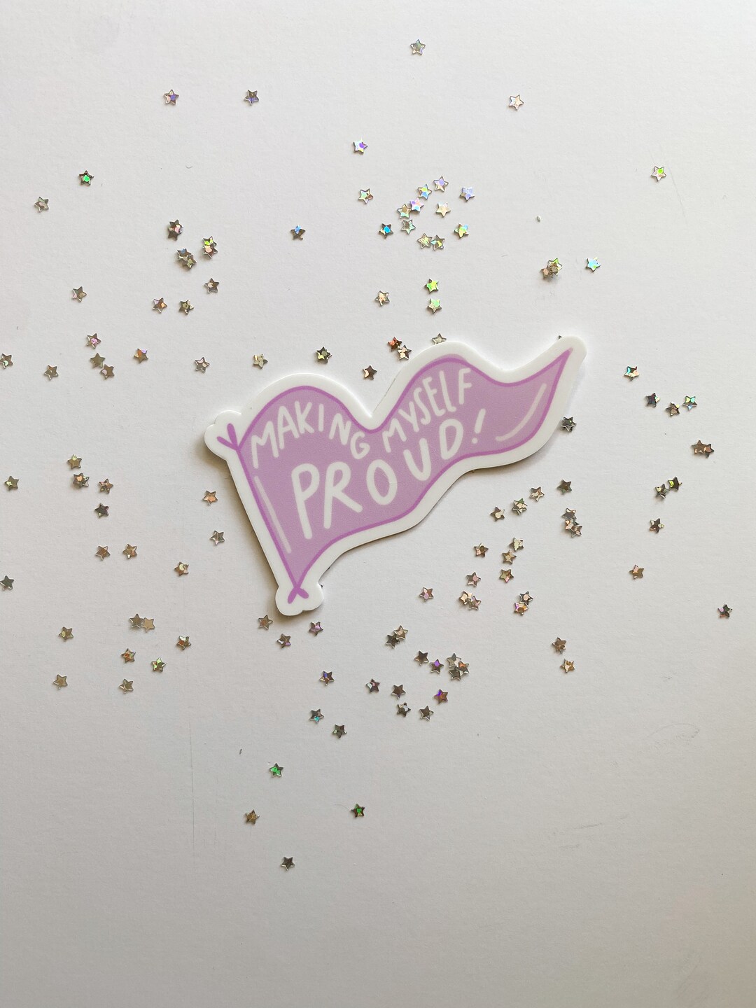 Making Myself Proud Banner Vinyl Sticker - Etsy