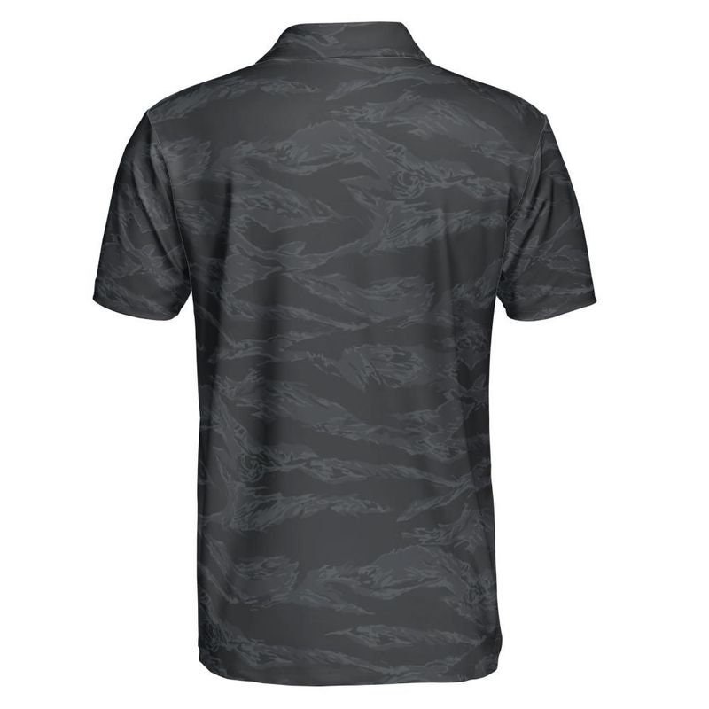 Black Tiger Stripe Camo Golf Polo Lightweight - Etsy