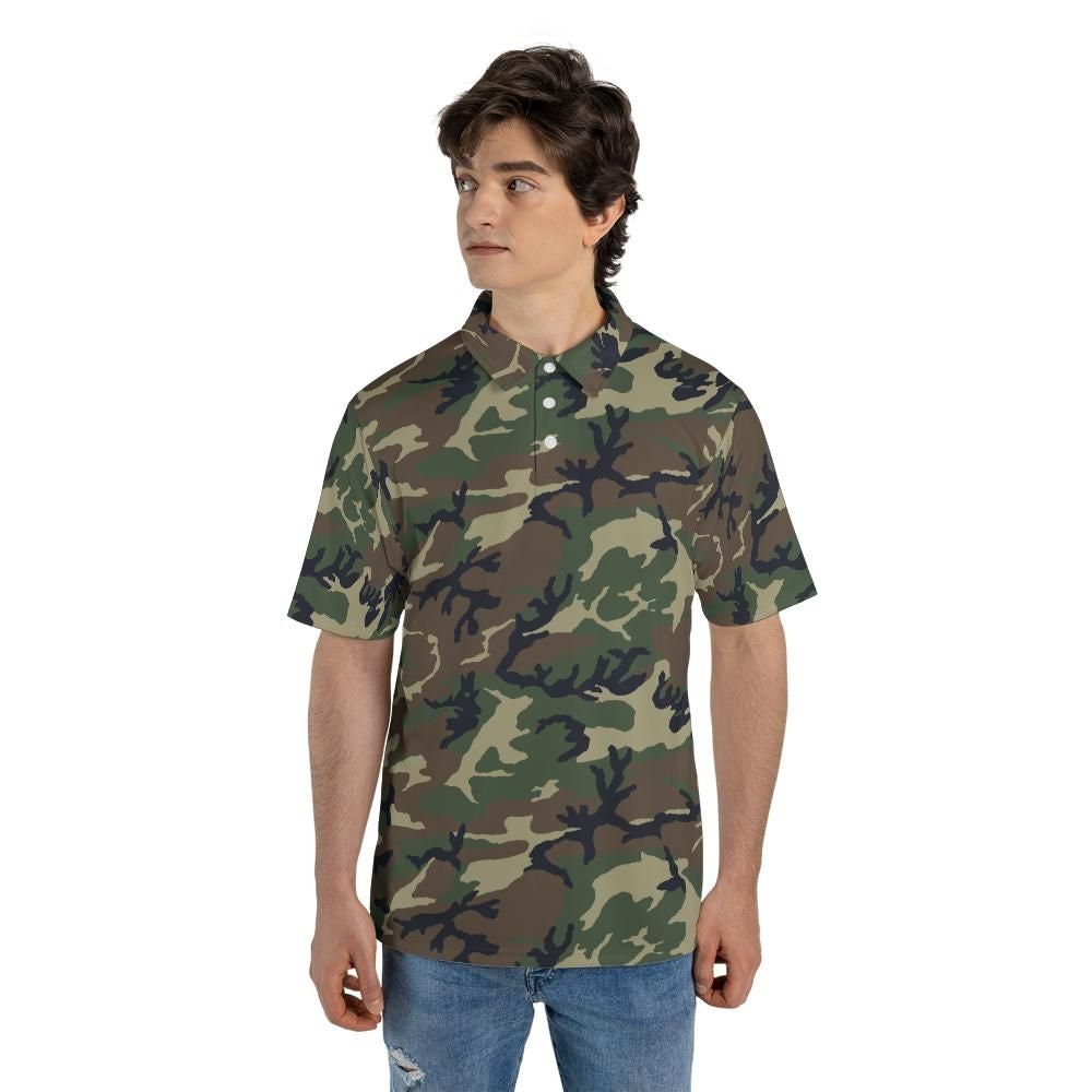 M81 Woodland Camo Performance Golf Polo - Etsy