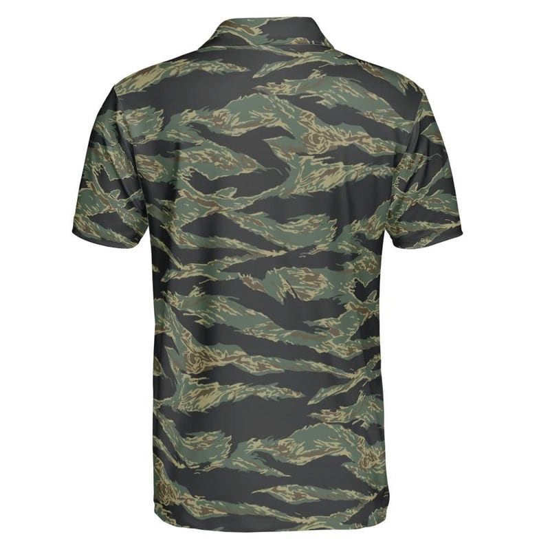 Jungle Tiger Stripe Camo Performance Golf Polo - Etsy