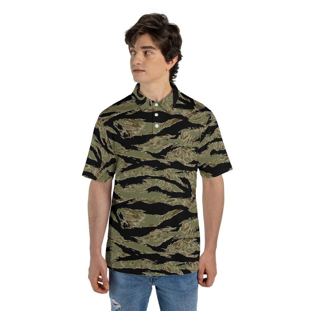 Rhodesian Tiger Stripe Camo Performance Golf Polo - Etsy