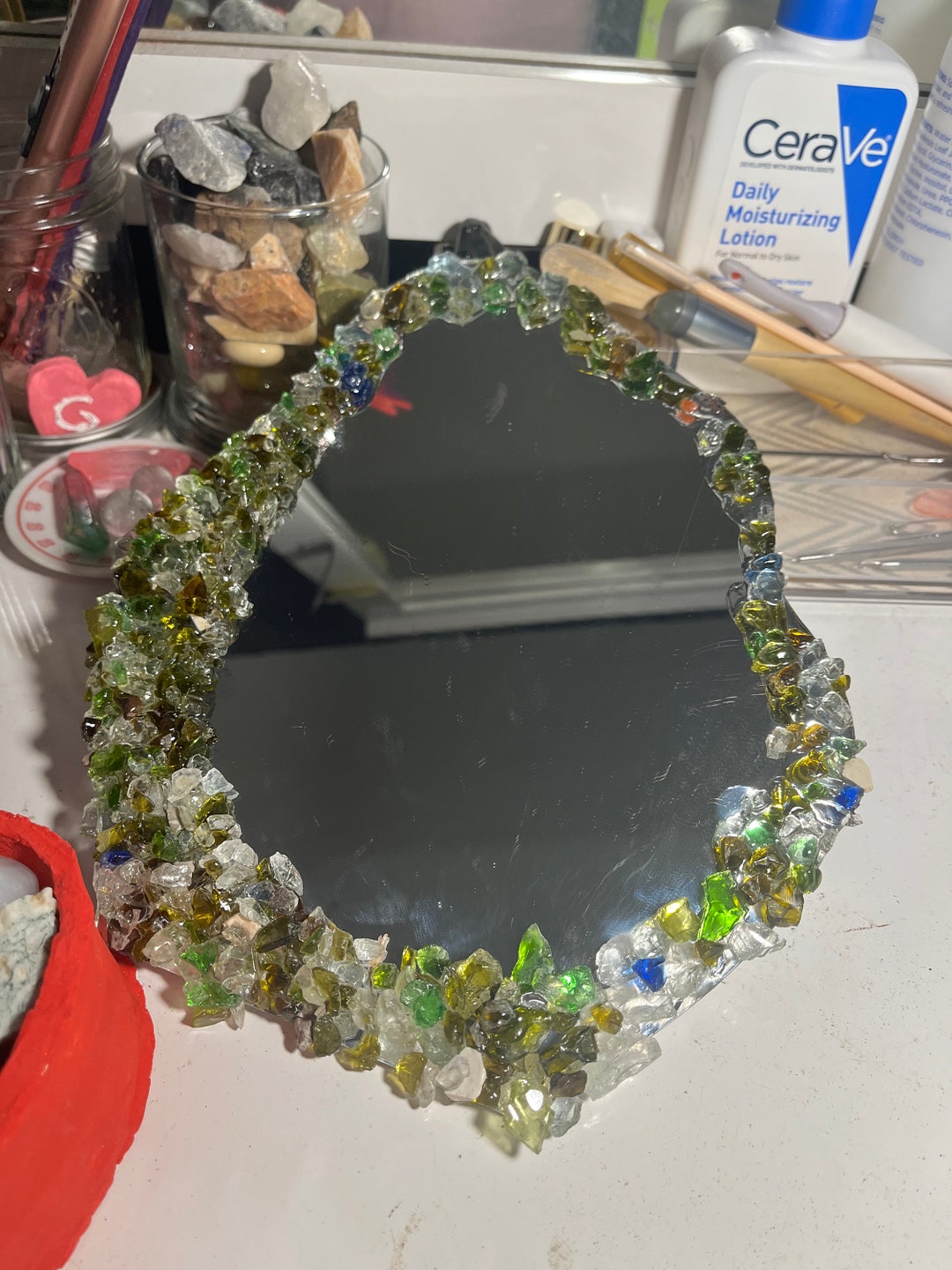 CUSTOM Crystal Mirror - Etsy