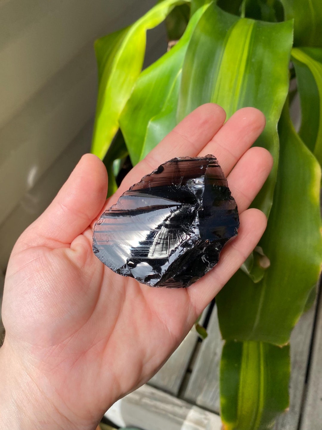 Rare Banded Obsidian Crystal, Black Obsidian Mexico, Volcanic Glass - Etsy