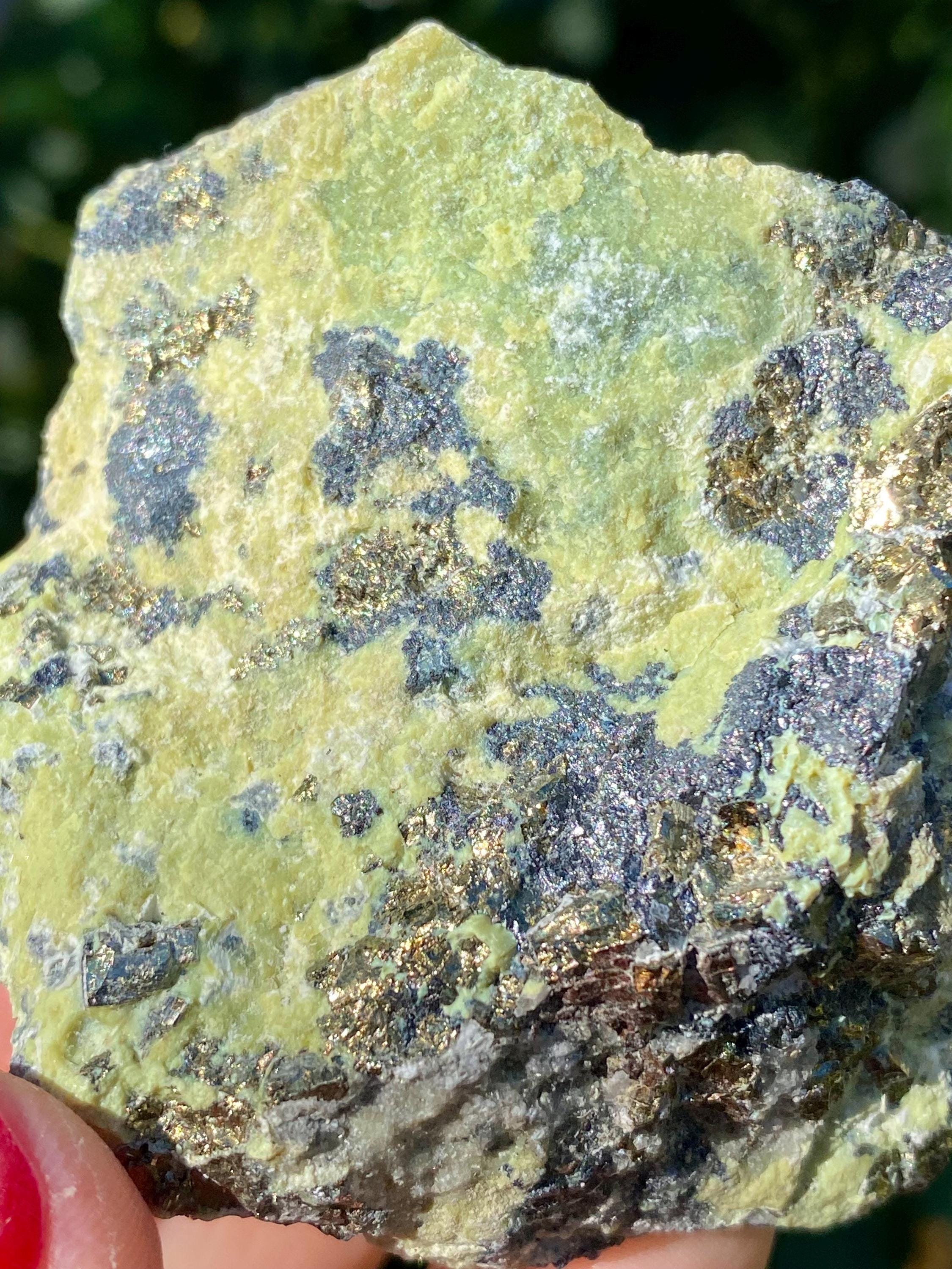 Green Serpentine With Galena and Pyrite, Serpentine Crystal Chunk - Etsy