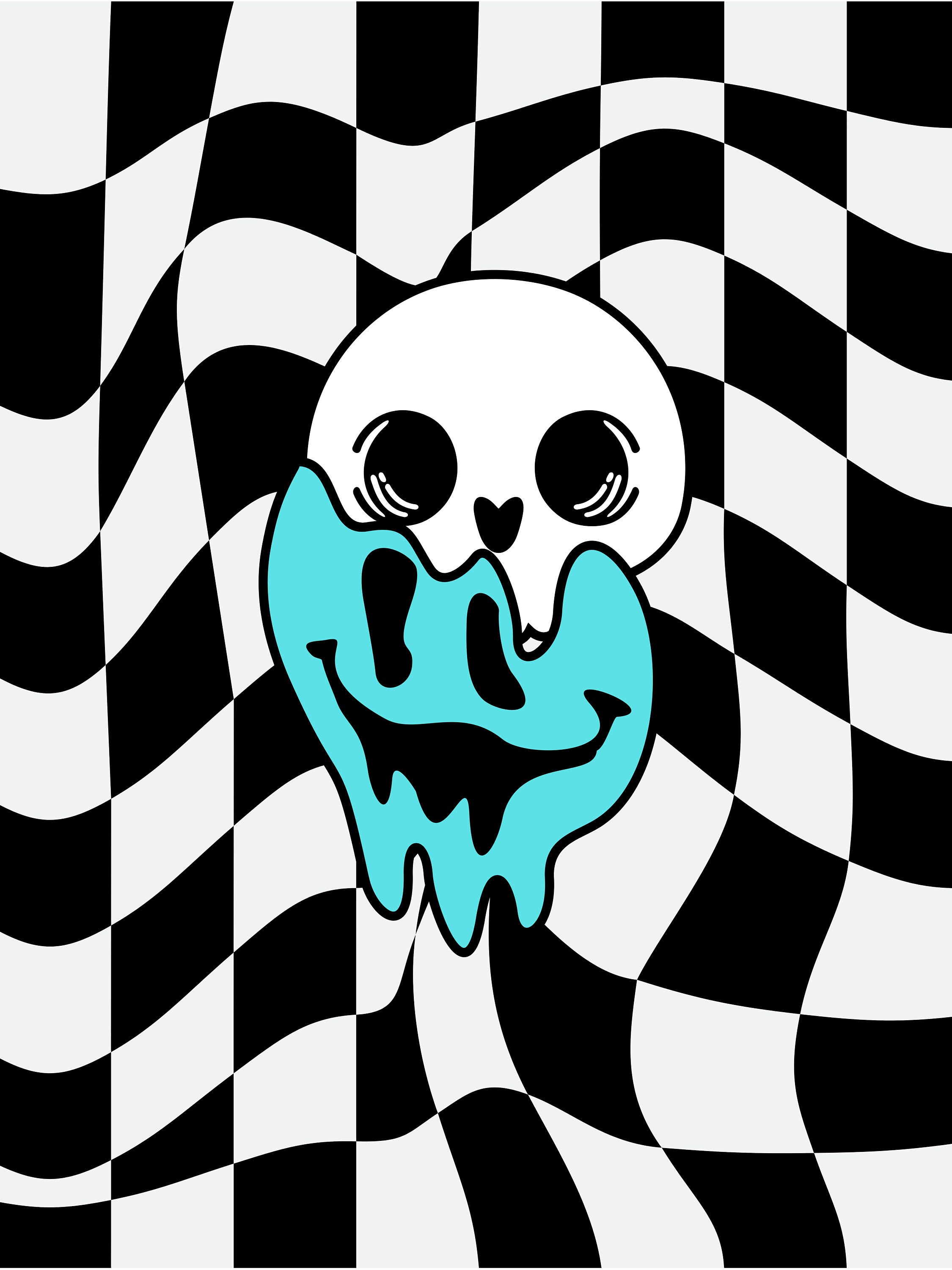 5 Pack Trippy Melting Mind Drip Smiley Painting Face Art - Etsy