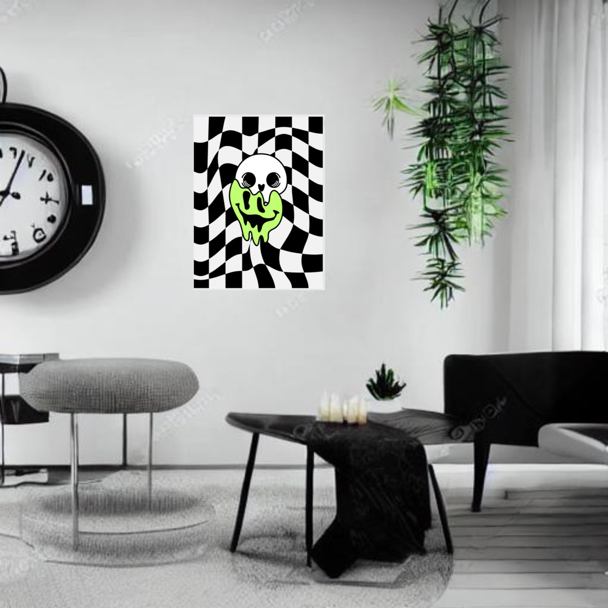 5 Pack Trippy Melting Mind Drip Smiley Painting Face Art - Etsy