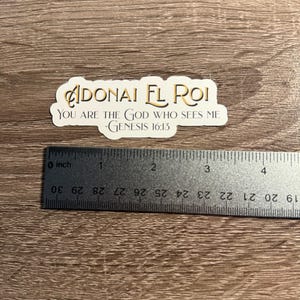 Adonai El Roi You Are the God Who Sees Me Genesis 16:13 Matte Vinyl ...