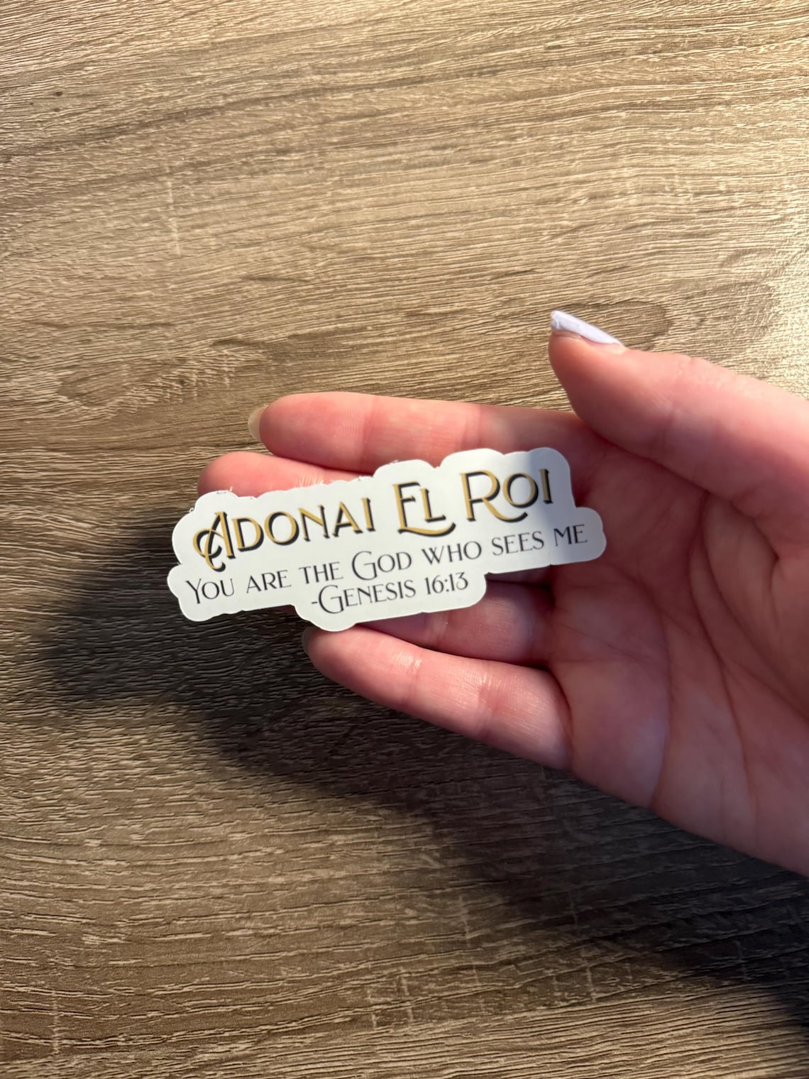 Adonai El Roi You Are the God Who Sees Me Genesis 16:13 Matte Vinyl ...