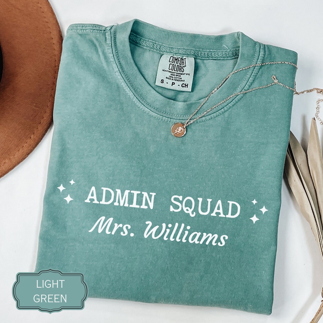 Custom Admin Squad Shirt Front Office Administrative Assistant Crew ...