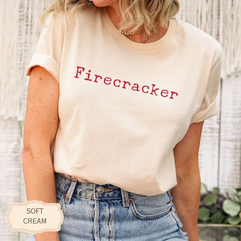 Firecracker Shirt 4th of July Shirt Women July Fourth Firefighter Gift ...